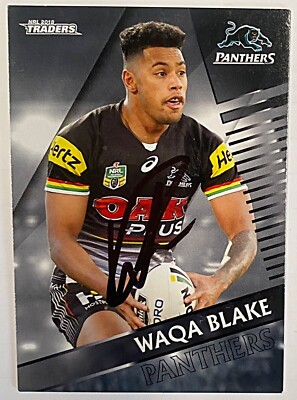WAQA BLAKE PENRITH PANTHERS 2018 TRADERS NRL SIGNED CARD | eBay