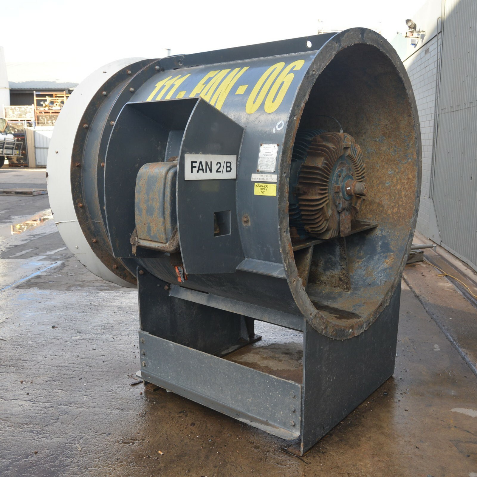 FlaktWoods Howden MINE MINING VENTILATION axial FAN 110kW 1000V 1400mm ...
