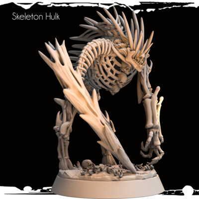 Skeleton Hulk by Monolith Arts | D&D | DnD | Print on Demand | eBay