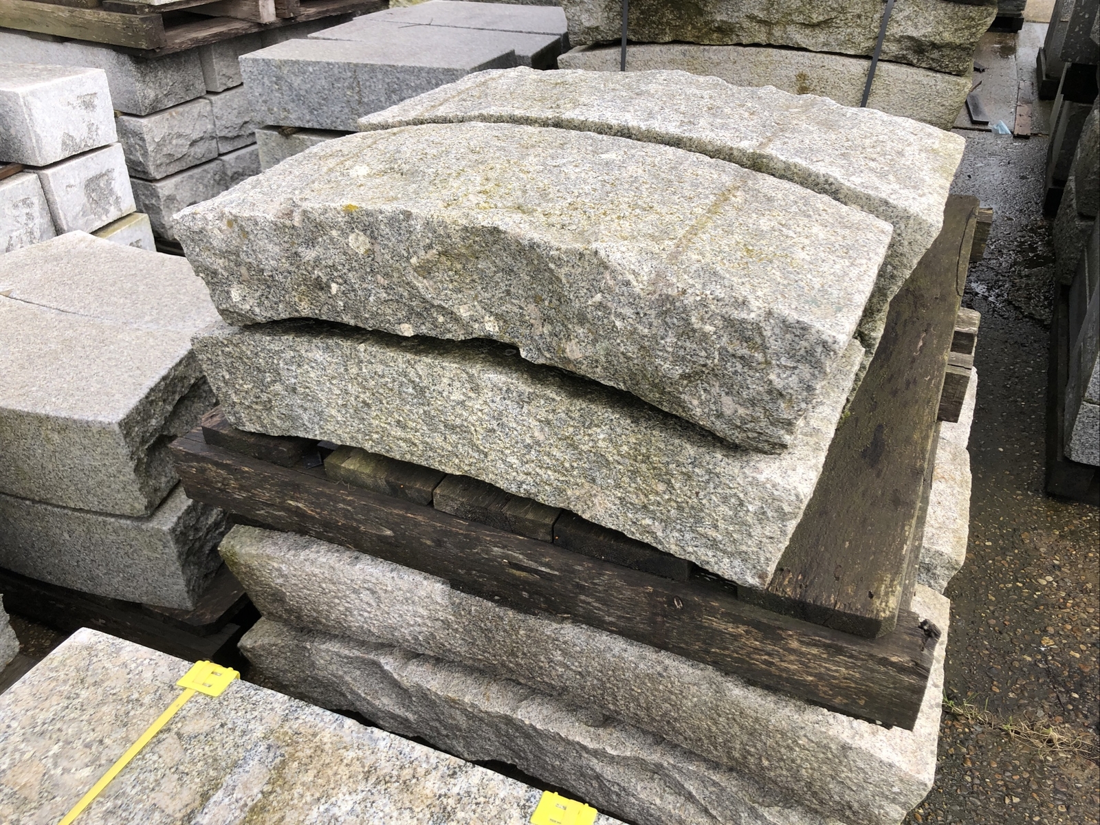 RUSTIC RADIUS GRANITE KERBS , EDGING ONLY £50! | eBay