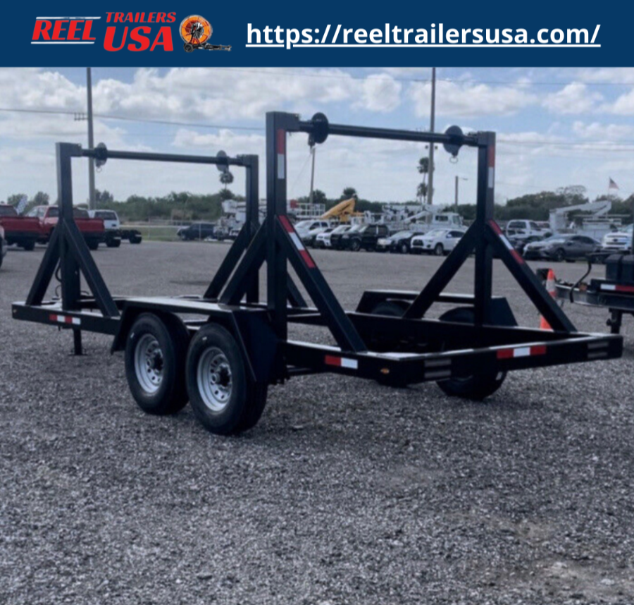 Double Cable Trailer / Double Reel trailer / Double Pipe Trailer. | eBay