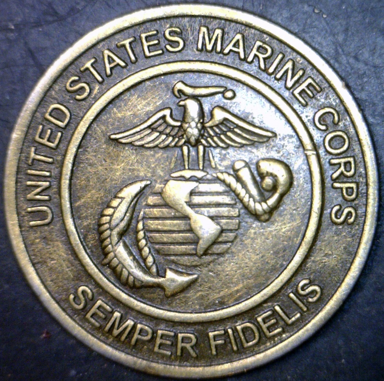 MARINE CORPS US Token Toys For Tots USMC Semper Fidelis Coin LOT #1 ...