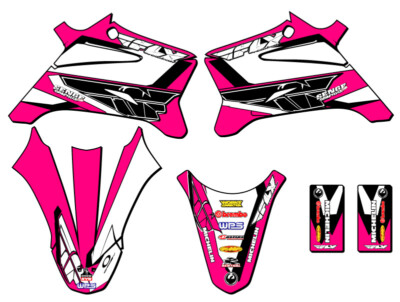 2008-2022 TTR 110 13 FLY Pink Senge Graphics Kit Compatible with Yamaha ...