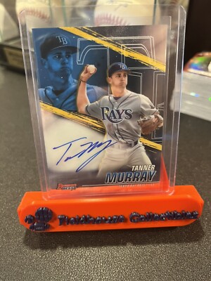 2021 Bowman's Best Auto Tanner Murray Tampa Bay Rays | eBay