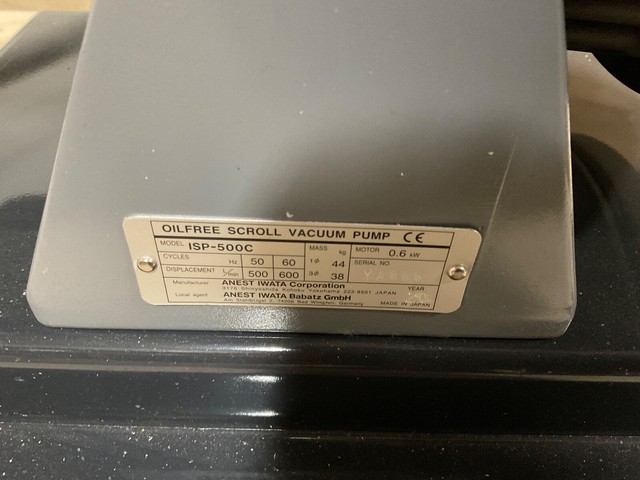 ANEST Iwata Isp-500c Scroll Meister Oil Dry Vacuum Pump for sale online ...