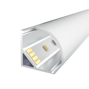 Luxlite 2 Meter Corner Aluminium Mounted Opal Diffuser For LED Strip ...