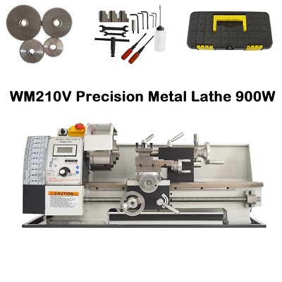 WM210 Metric Thread Metal Lathe Brushless Motor Precision Metalworking ...