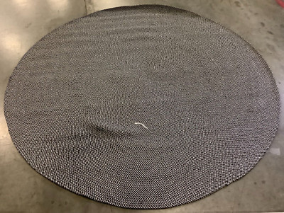 WHITE 7' X 7' Round Loose Threads Rug, Reduced Price 1172665149 BRD403Z ...