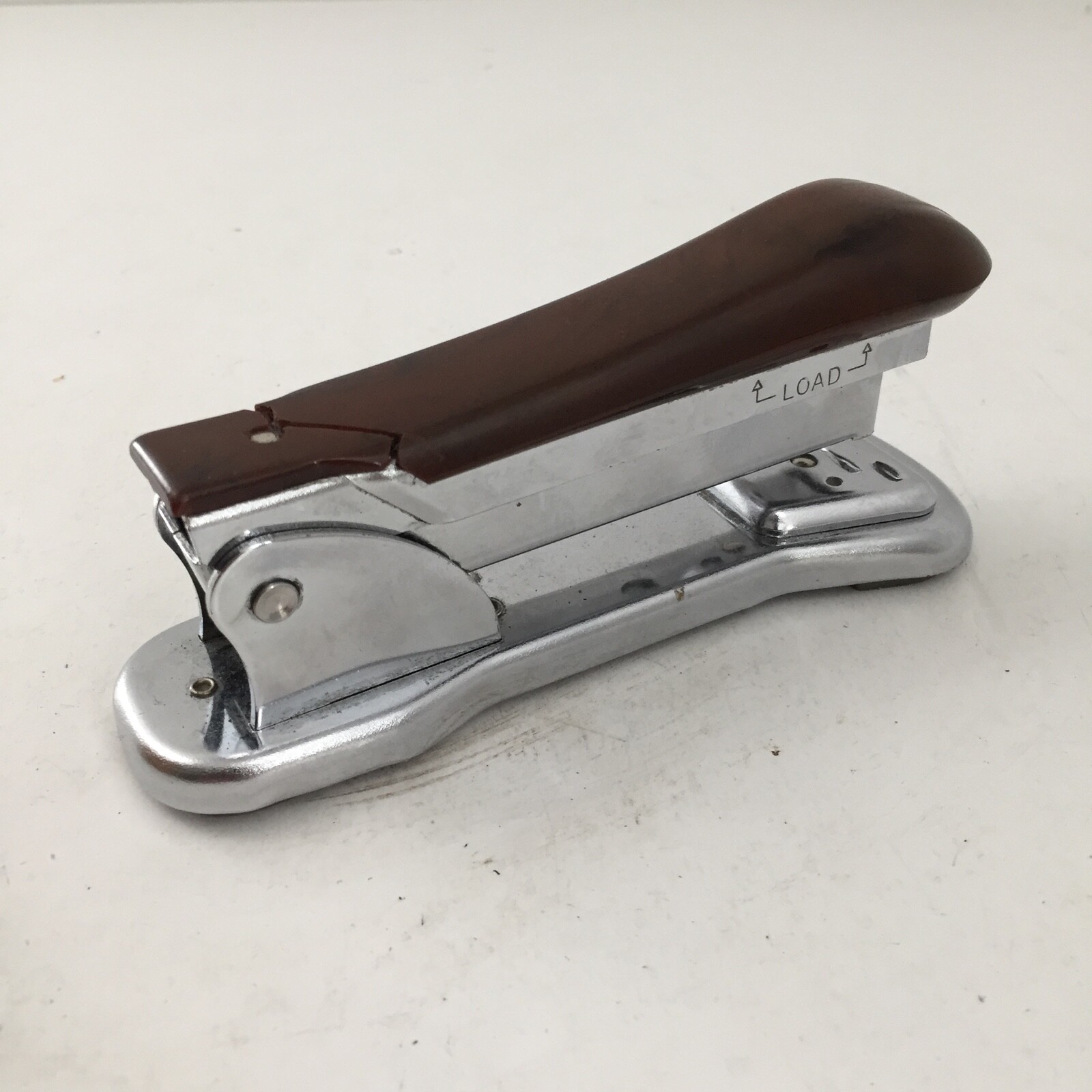 Vintage Ace Cadet LiftTop Stapler Brown Black Swirl Plastic Top Model ...