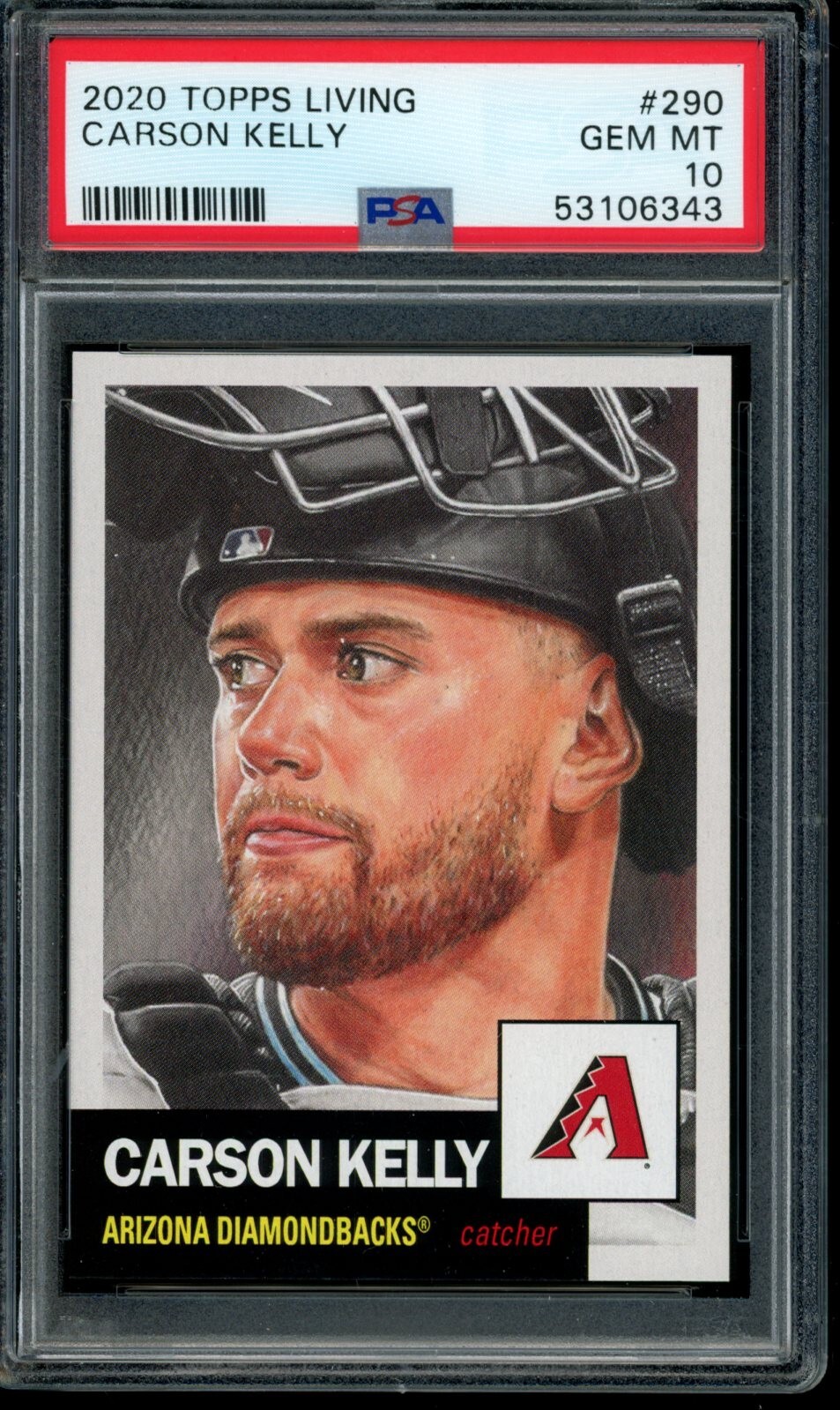 2020 Topps Living Set #290 Carson Kelly PSA 10 Gem Mint Card 53106343 ...