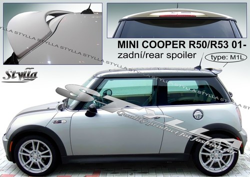 SPOILER REAR ROOF TAILGATE MINI COOPER R50 R53 WING ACCESSORIES | eBay