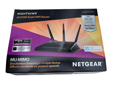 NETGEAR Nighthawk R7000p - AC2300 Smart Gaming WiFi Router 606449139709 ...