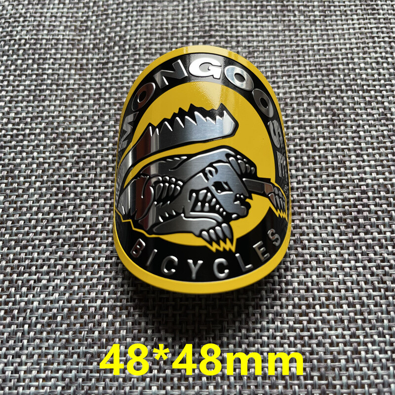 2pcs mongoose Vintage Bicycle Head Badge Tag Bike Emblem Decals ...