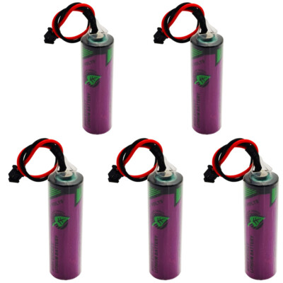 5pcs TL-5903 Battery with Plug for Tadiran TL-5902 3.6V 1/2AA 2400mAh ...
