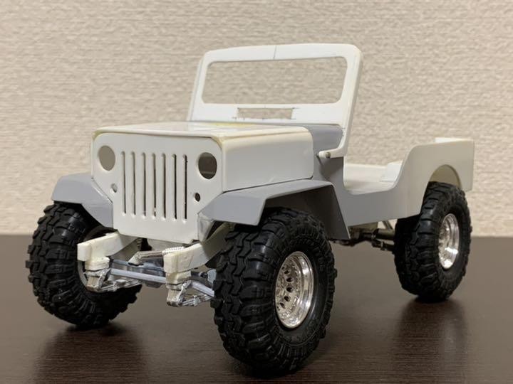 124 Under Construction Jeep J57 J58 Metal Toy Car Model Collectible ...