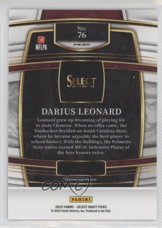 2022 Panini Select Draft Picks Concourse Red Lazer Prizm Shaquille ...