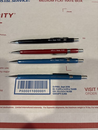 4 Vintage PENTEL Mechanical Pencils P205,219,217 207 | eBay