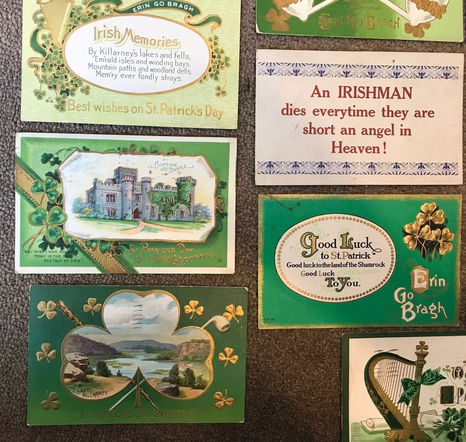 15 Antique St. Patrick’s Day Postcards – Postmarked 1911 to 1914 ...