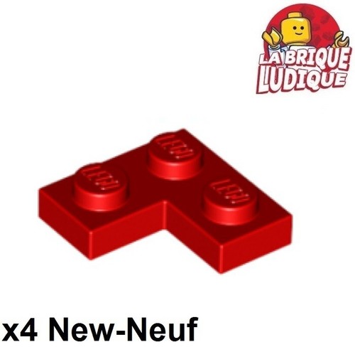 Lego 4X Corner Plate L 2X2 Red 2420 NEW | eBay