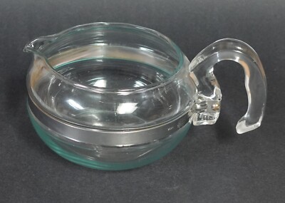 VINTAGE 6 CUP PYREX TEA POT CLEAR GLASS WITH BLUE TINT TEAPOT NO LID | eBay