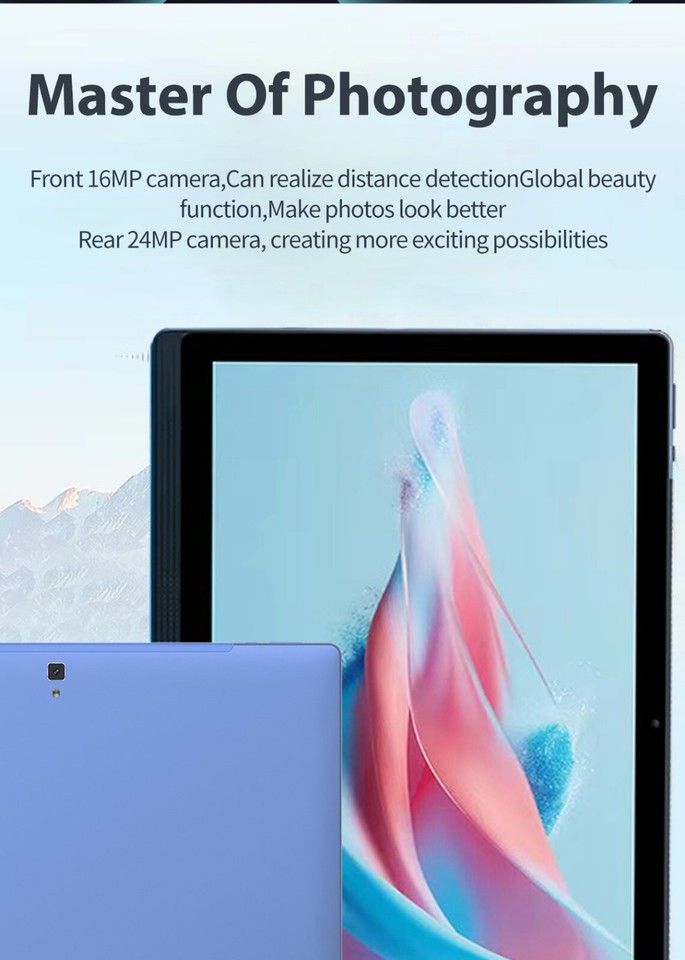 Tablets 14inch 16GB RAM 1TB ROM Dual SIM Tablet PC 5G WiFi Android14 ...