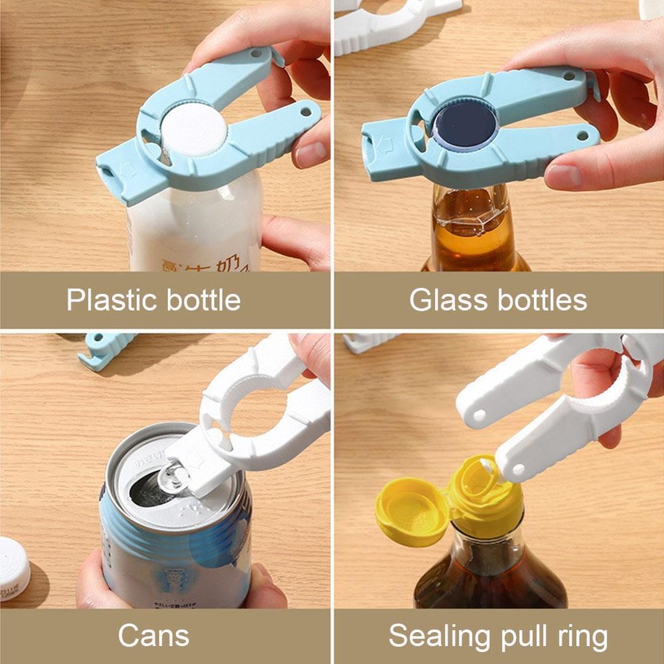 Multi functional Bottle Jar Opener Can Lid Multi-Purpose Bottle Top ...