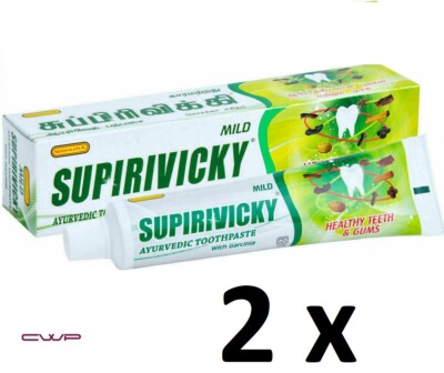 2 xAyurveda ayurvedic herbal toothpaste non fluoride Siddhalepa ...