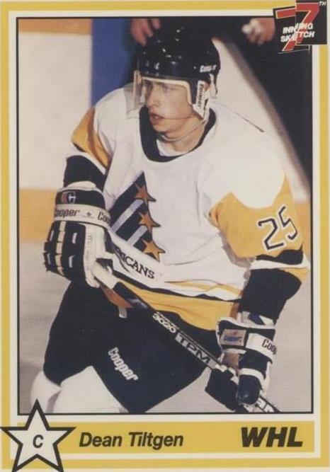 1990-91 7th Inning Sketch WHL - Dean Tiltgen #104 (RC) for sale online ...