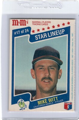 MIKE WITT 1988 M&MS STAR LINEUP ANGELS K3 | eBay