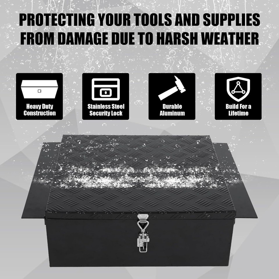 30"X22"X9" Heay Duty Semi Truck Frame Rails Tool Box Storage w ...