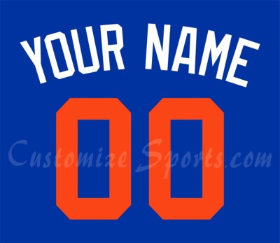 Baseball New York Mets Customized Number Kit for 2017-18 Players ...