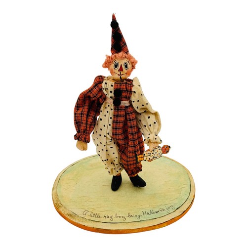 Vintage Halloween Bethany Lowe Allen Cunningham Scarecrow Figure SUPER ...