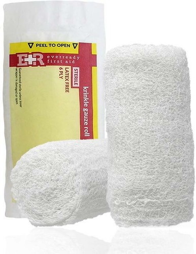 Ever Ready Sterile Krinkle Kerlix Type 4 1/2" x 4.1 Yds 6 PLY Bandage ...