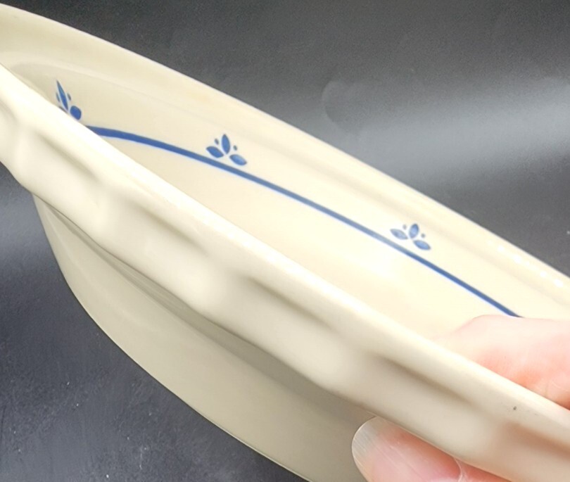 Roseville OH Pottery Friendship Pattern Thumbprint Pie Plate 10" Signed ...