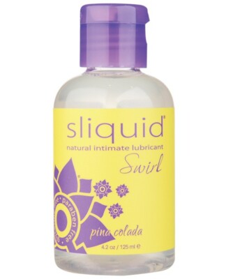 Sliquid Natural Intimate Personal Lubricant Swirl Pina Colada 4.2 Oz ...