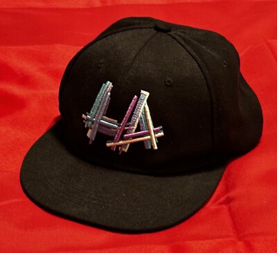Baseball Cap LA Embroidered Hat Outdoor Casual Men's Black | eBay