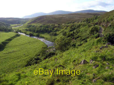 Photo 6x4 Langwell Water Berriedale/ND1222 The ridge in the distance is ...
