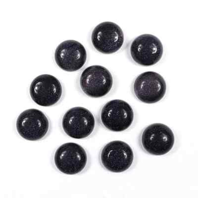 Blue Sun Stone, Round Shape, Sun Sitara Stone Cabochon, 8X8 mm Jewelry ...