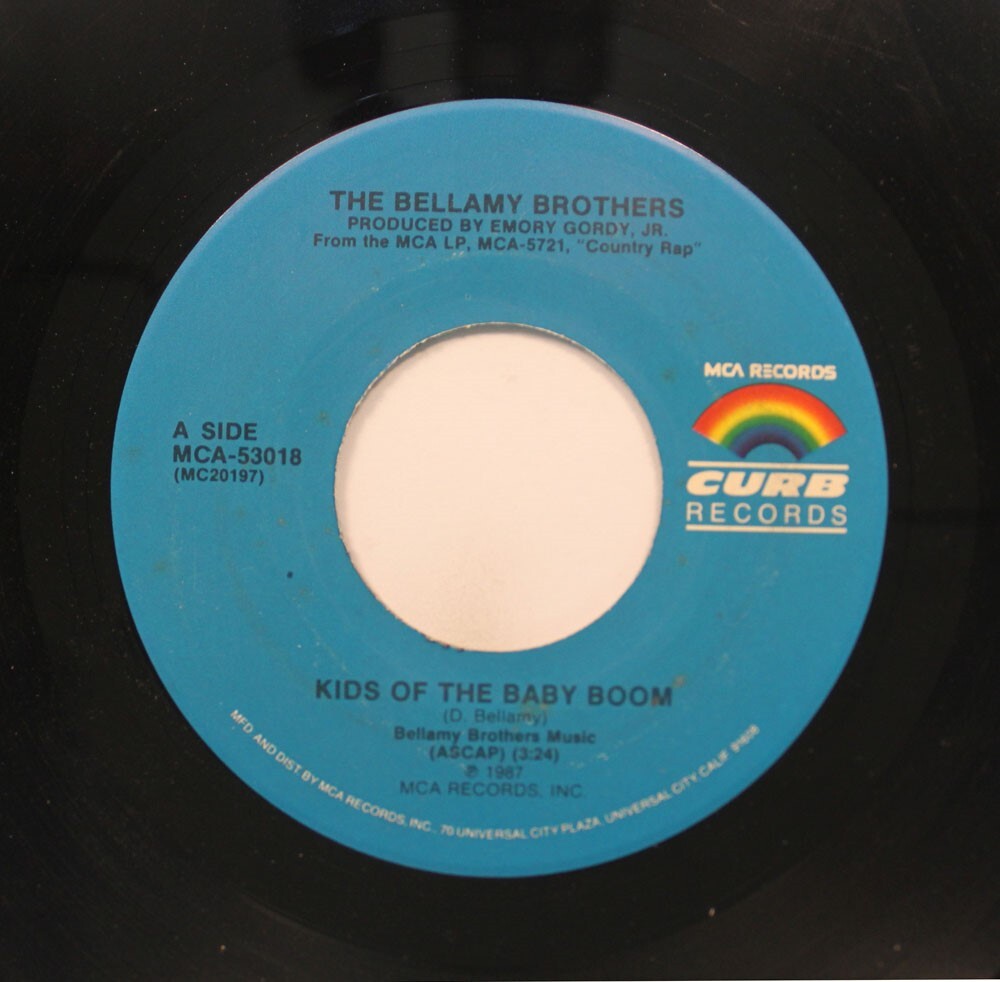 Country 45 The Bellamy Brothers - Kids Of The Baby Boom / Hard On A ...