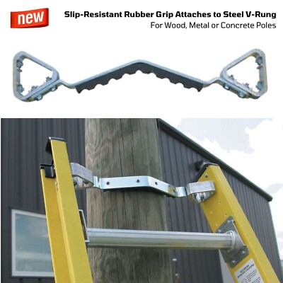 Anti-Slip Rubber Pad V-Rung Extension Ladder Stable Support Pole/Tree ...