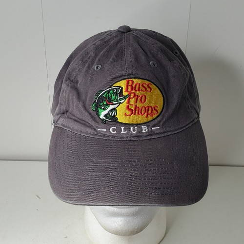 BASS PRO SHOPS Fishing Club Strapback Hat Baseball Cap Embroidered Fish ...