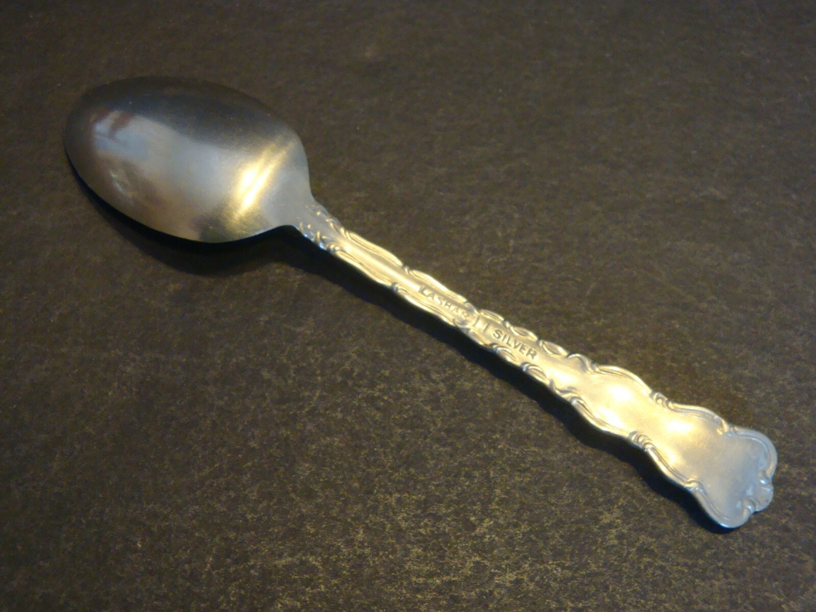 Silver LASHAR Baby Spoon Victorian Swirl Pattern ~ Sterling ? Vintage ...