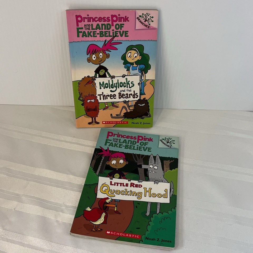 Princess Pink And The Land Of Fake-Believe Lot Of Lot Of 2 Books | eBay