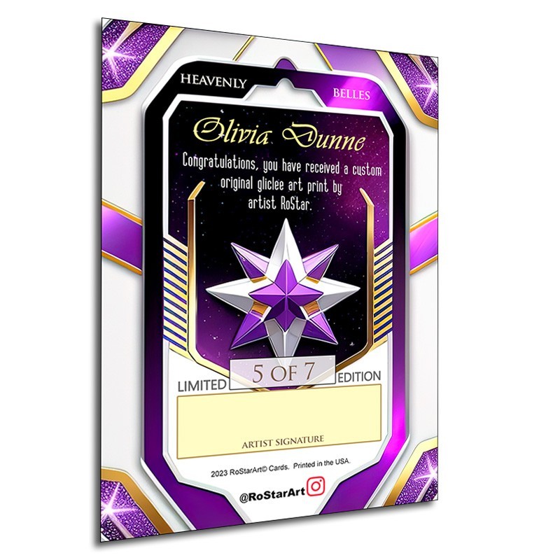 OLIVIA LIVVY DUNNE Gymnastics LSU Diva Belles ACEO Art Print Card by ...