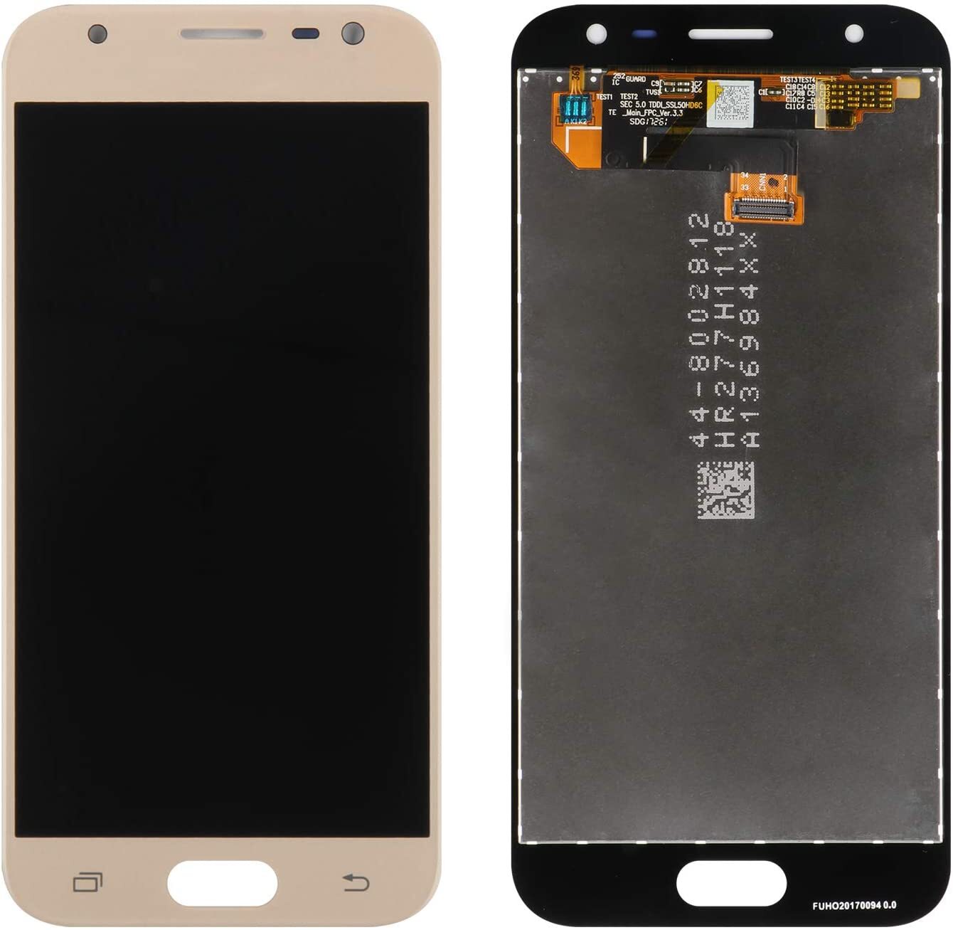 GSA LCD Touch Screen For Samsung Galaxy J3 2017, J327, J3 Emerge GOLD ...