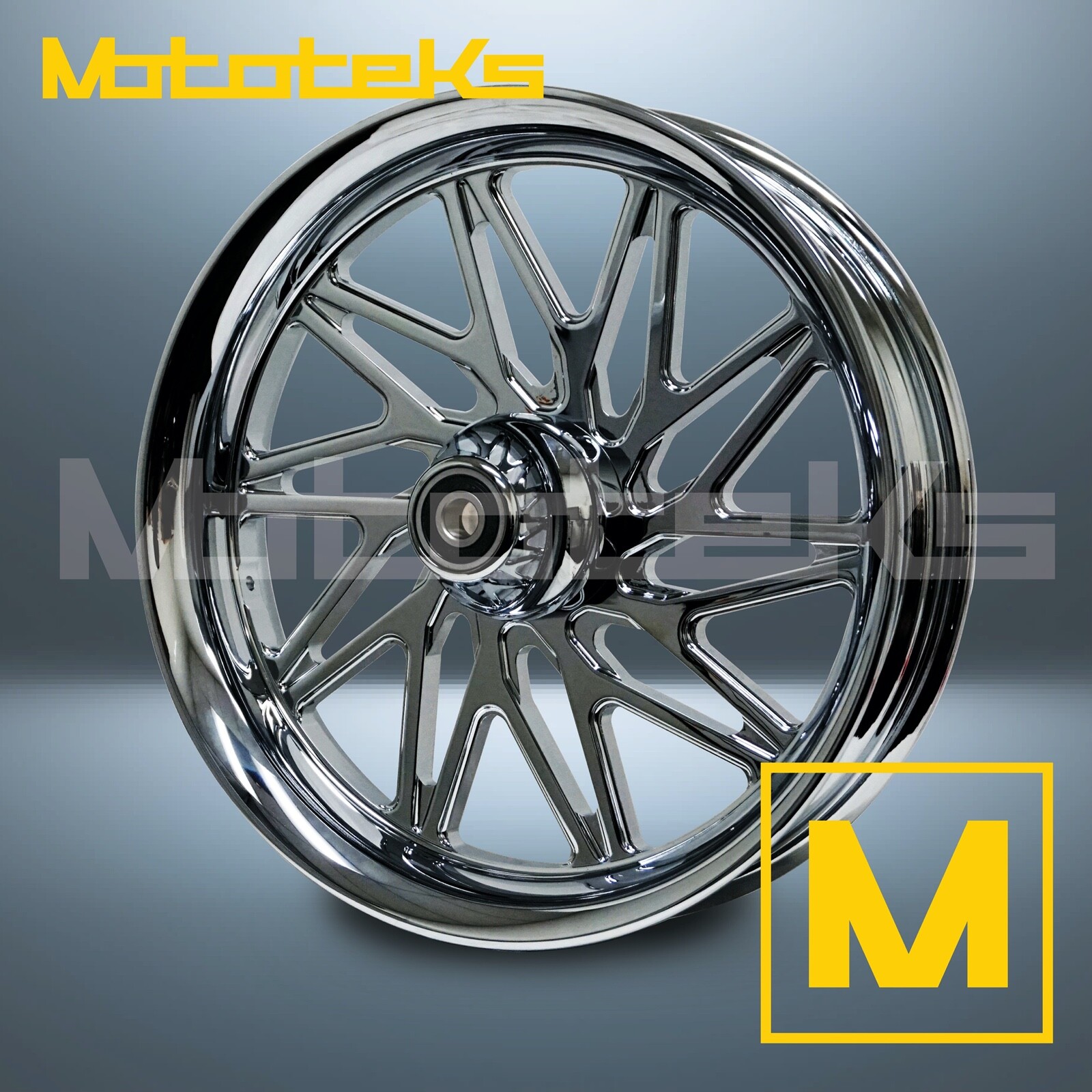 16" 16x3.5 EDGE MAG WHEEL CHROME FOR HARLEY SOFTAIL MODELS REAR WHEEL ...