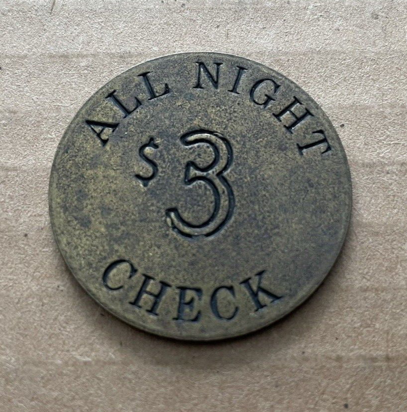 Vintage SILVER DOLLAR HOTEL Token Denver Colo Good One Screw Madame ...