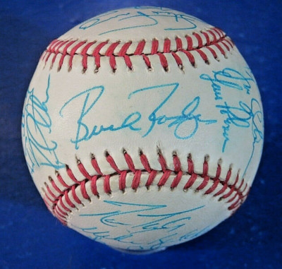 1993 California Angels Team Signed BASEBALL With 23 Autographs 100% ...