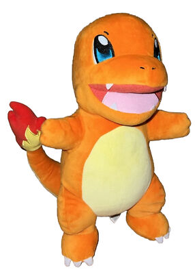 WCT Pokemon Charmander Plush Flame Tail Action Lights Talking Sound ...