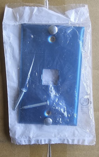 Commscope M10LW45SP 1 Port 1 Gang SS Telephone Faceplate Stainless ...